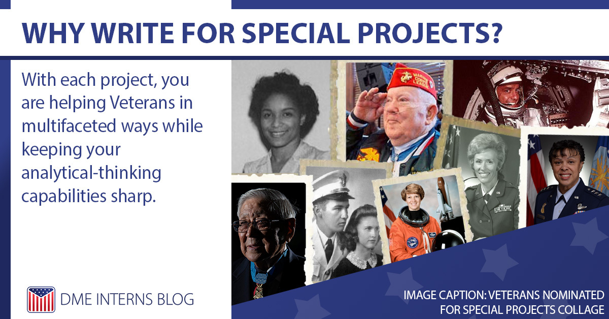 Why Write for Special Projects? An Analytical Perspective - DME